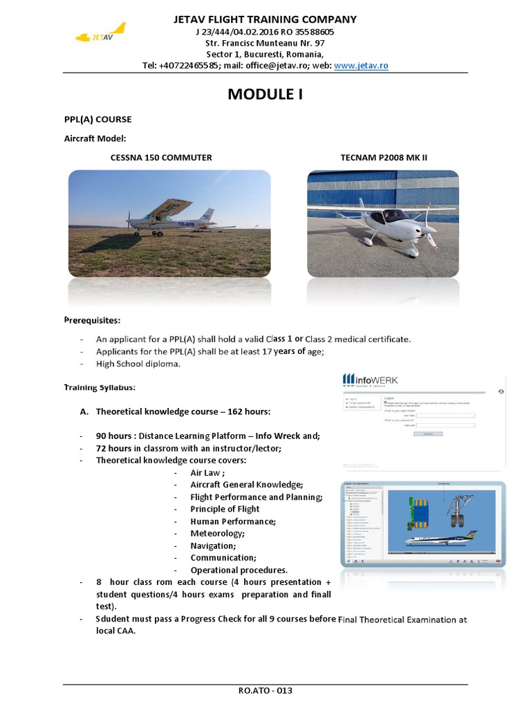 PPL and ATPL Training Overview at Jetav | PDF | Flight Instructor ...