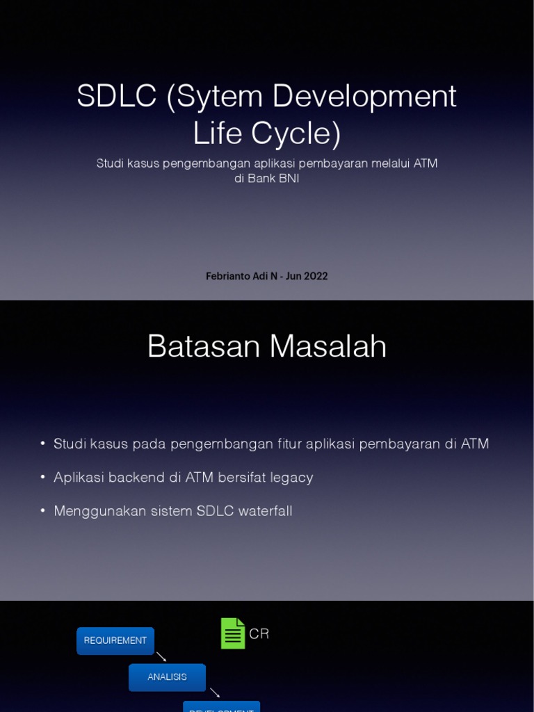 SDLC (Sytem Development Life Cycle) Waterfall | PDF