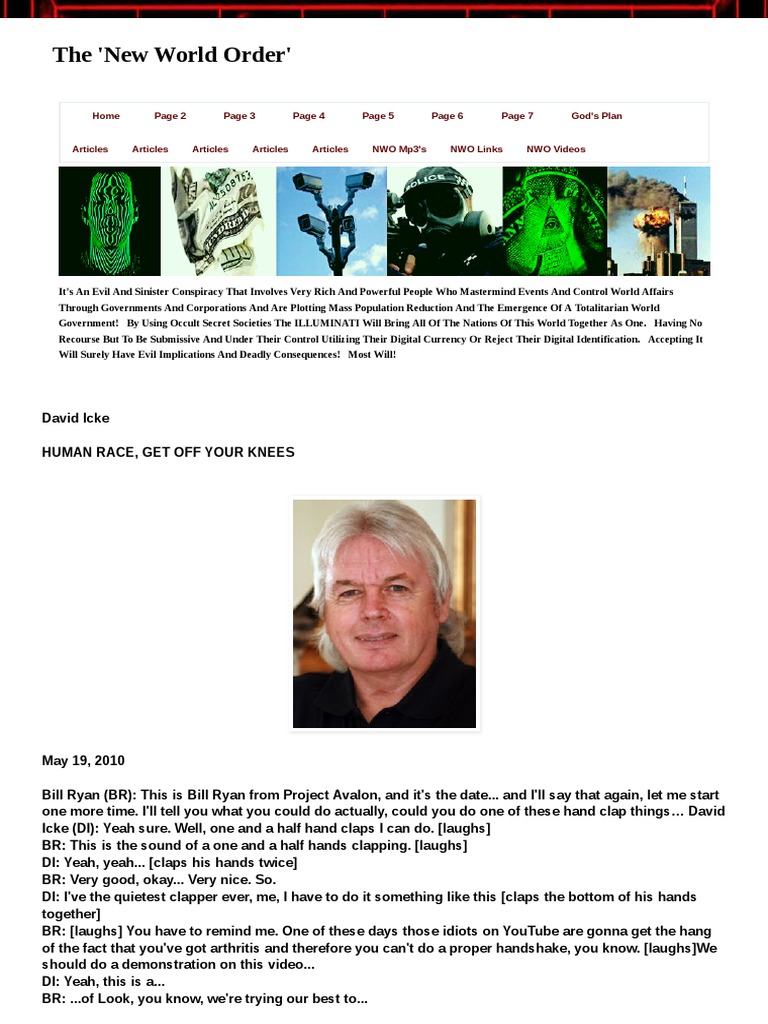 David Icke Human Race Get Off Your Knees | PDF | Holography | Mind