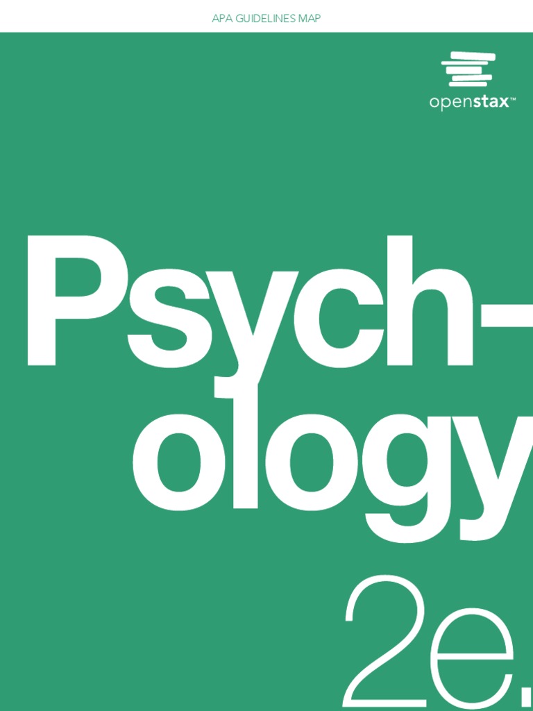 OpenStax Psychology2e APA Guidelines Map | PDF | Psychology | Mental ...