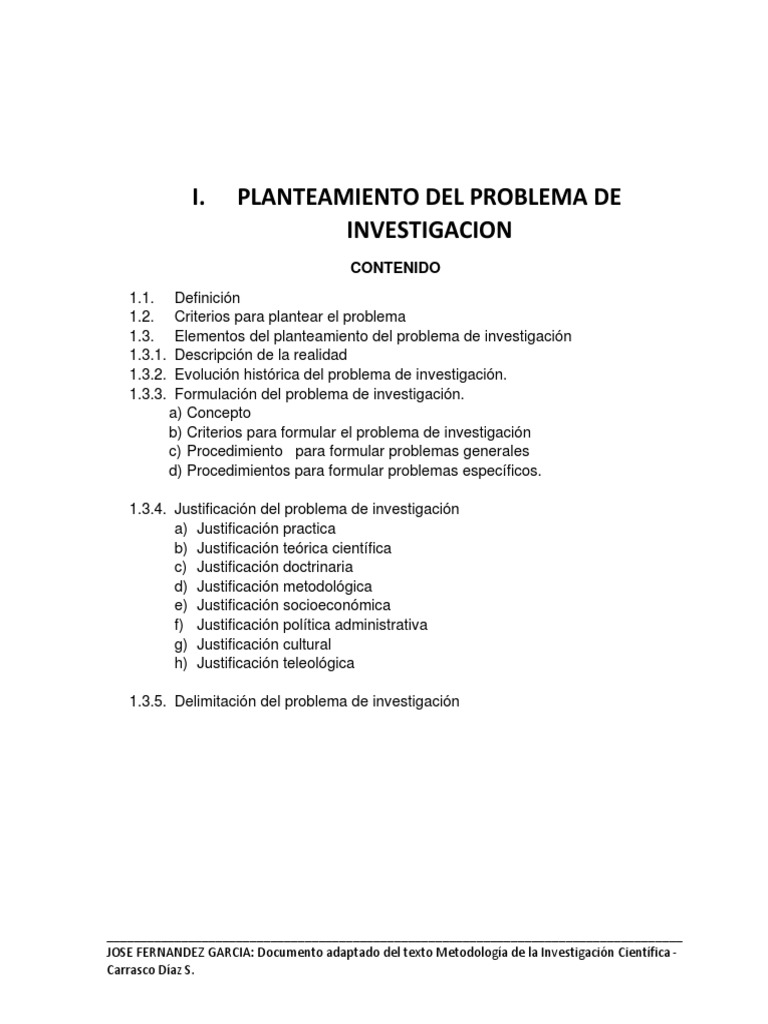 Planteamiento del problema de investigación: elementos, criterios y ...