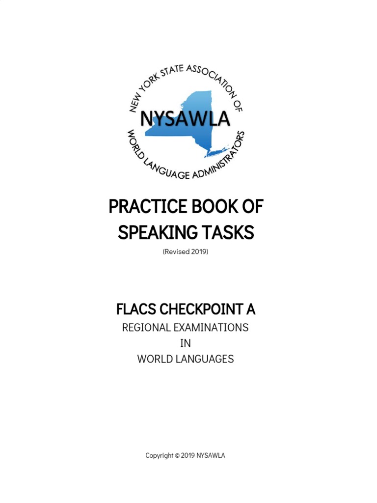 2019 Practice Checkpoint A Speaking Tasks 2 | PDF | Conversation