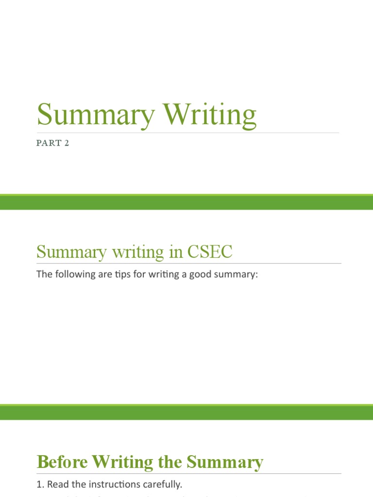 Summary Writing Part 2 | PDF | Water Scarcity | Sea Turtle