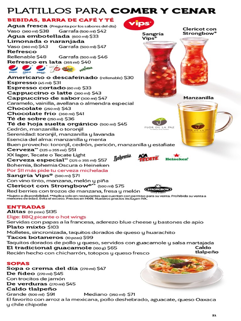 Vips Menu | PDF