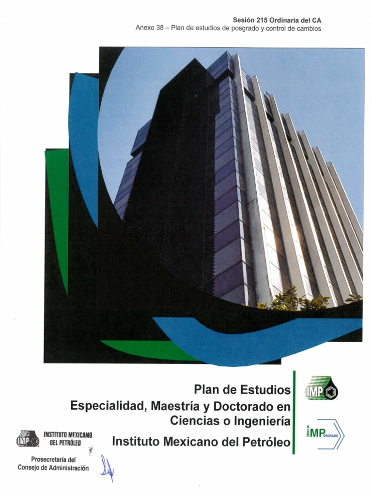 Plan de Estudios Posgrado IMP 2019 | PDF