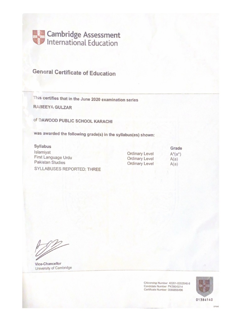 Cambridge Assessment | PDF