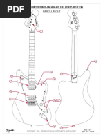 Fender Telecaster Printable Headstock Template PDF | PDF