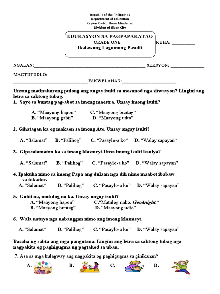 Esp q2 Summative Reviewer | PDF