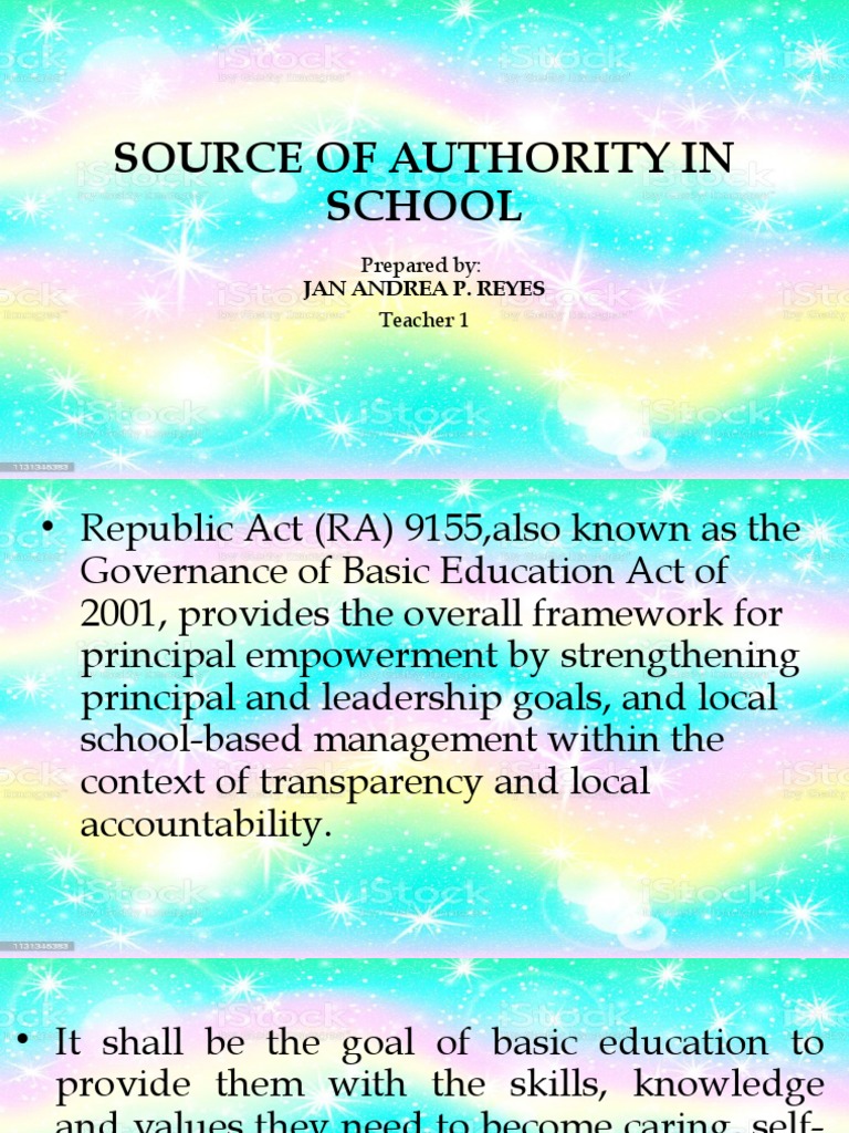 Authority Sources in School Governance | PDF | Teachers | Schools
