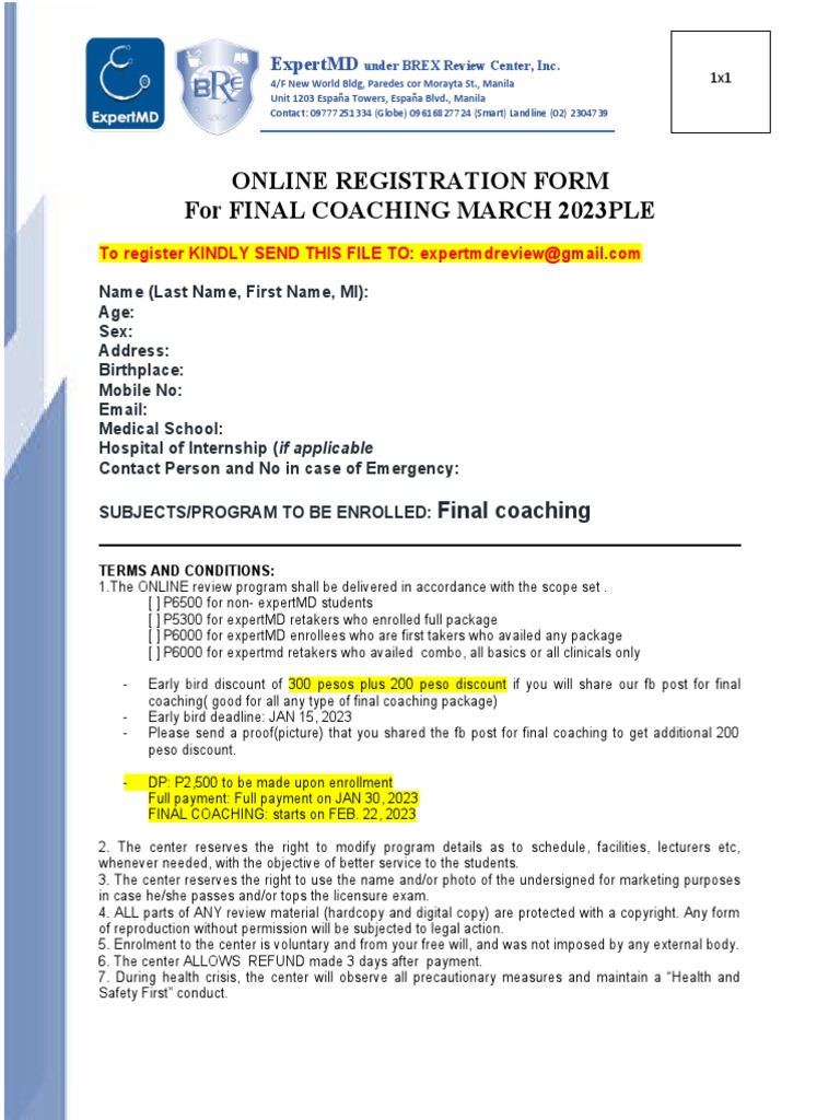 Final Coaching 2023 | PDF