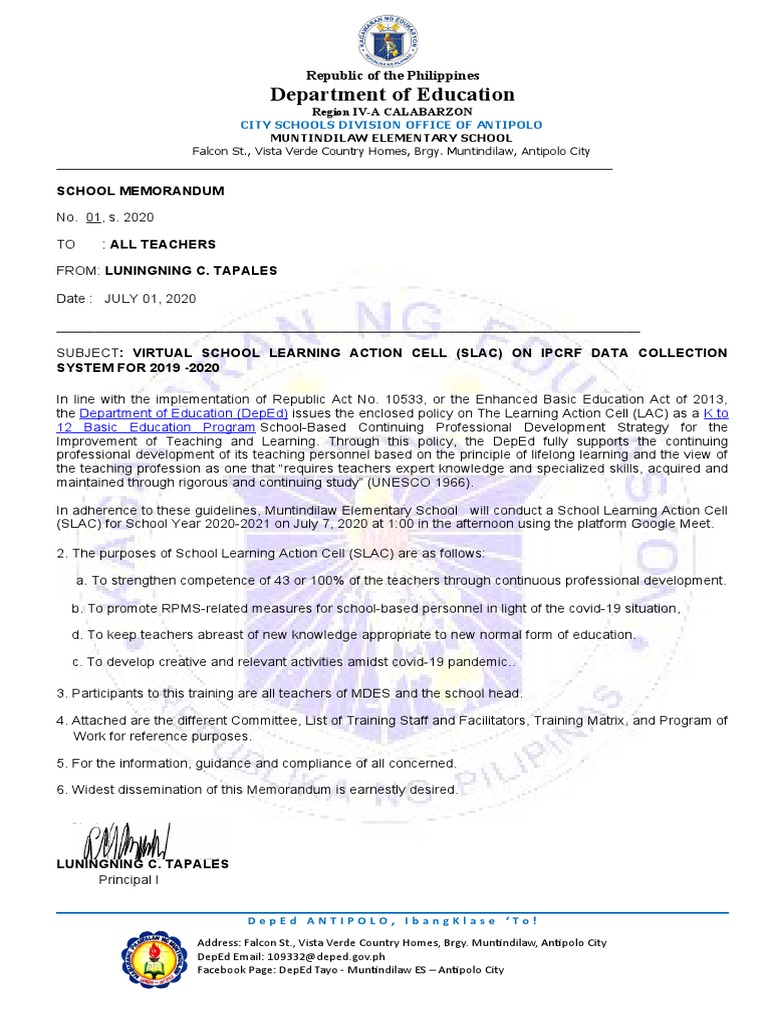 Lac New Format 2021 | PDF | Educational Technology | Teachers