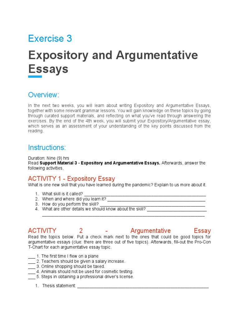 AC Exercise 3 | PDF | Essays | Communication