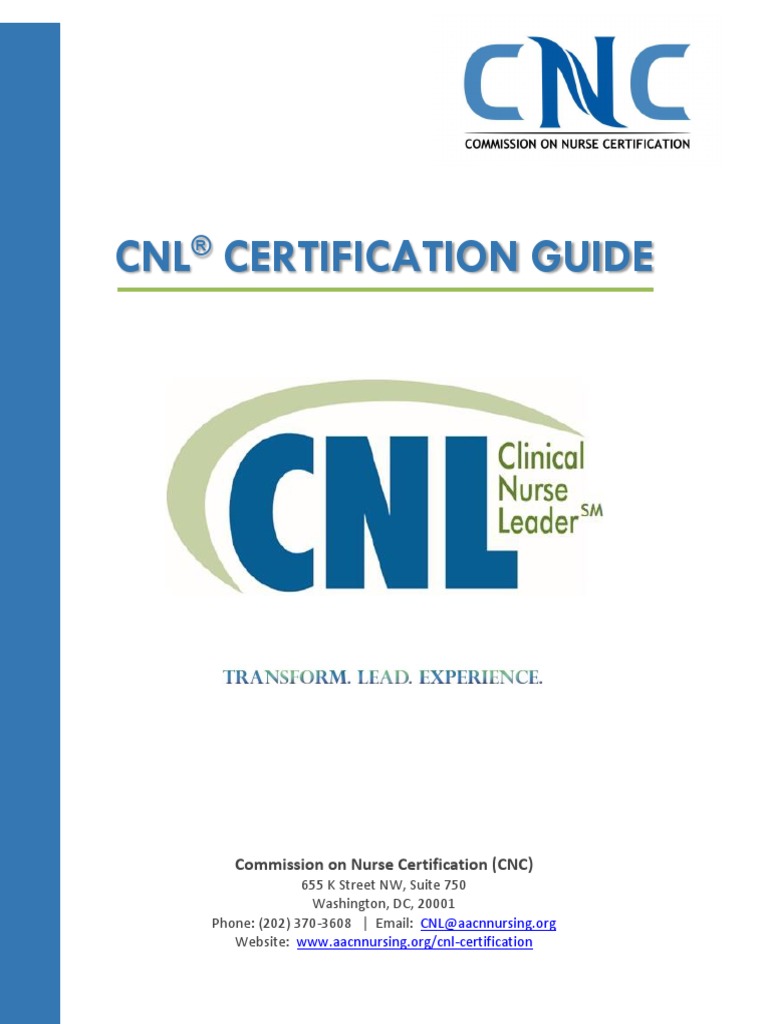 Cnl-Certification-Guide 2020 | PDF | Nursing | Professional Certification