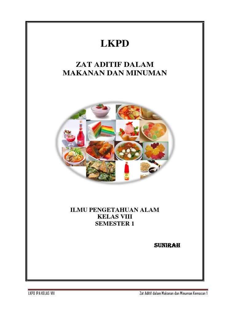 LKPD Zat Aditif | PDF