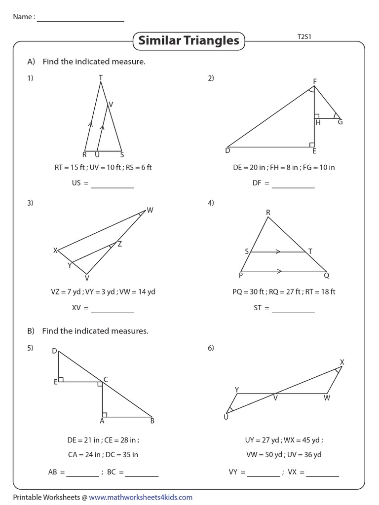 Missing Sides T2 1 Unlocked Pdf Elementary Geometry