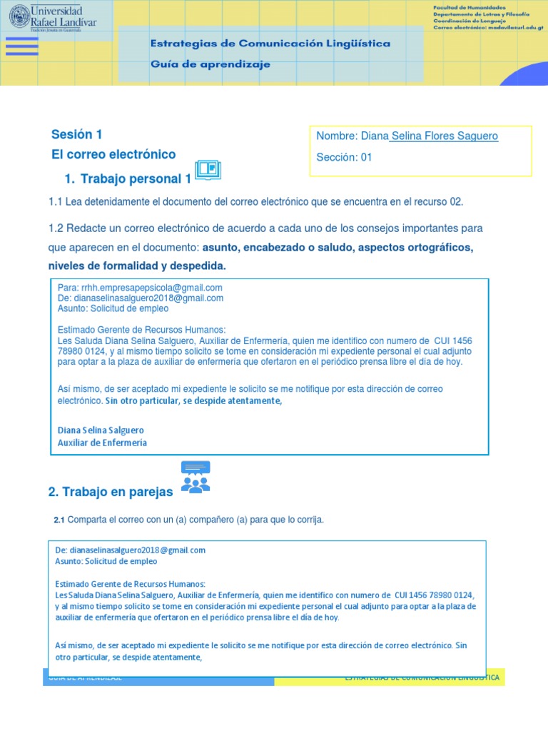 Ejercicio 1 Diana Flores Seccion 1 | PDF
