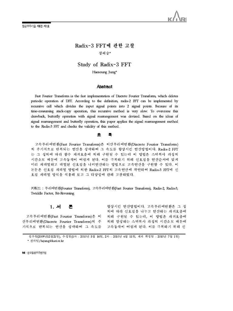 Study of Radix-3 FFT | PDF