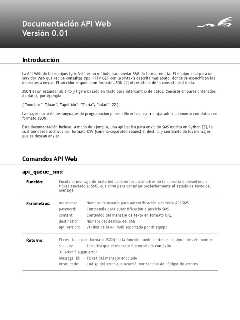 Lyric Api Web Documentation 0.01 | PDF | Servidor web | Internet y web