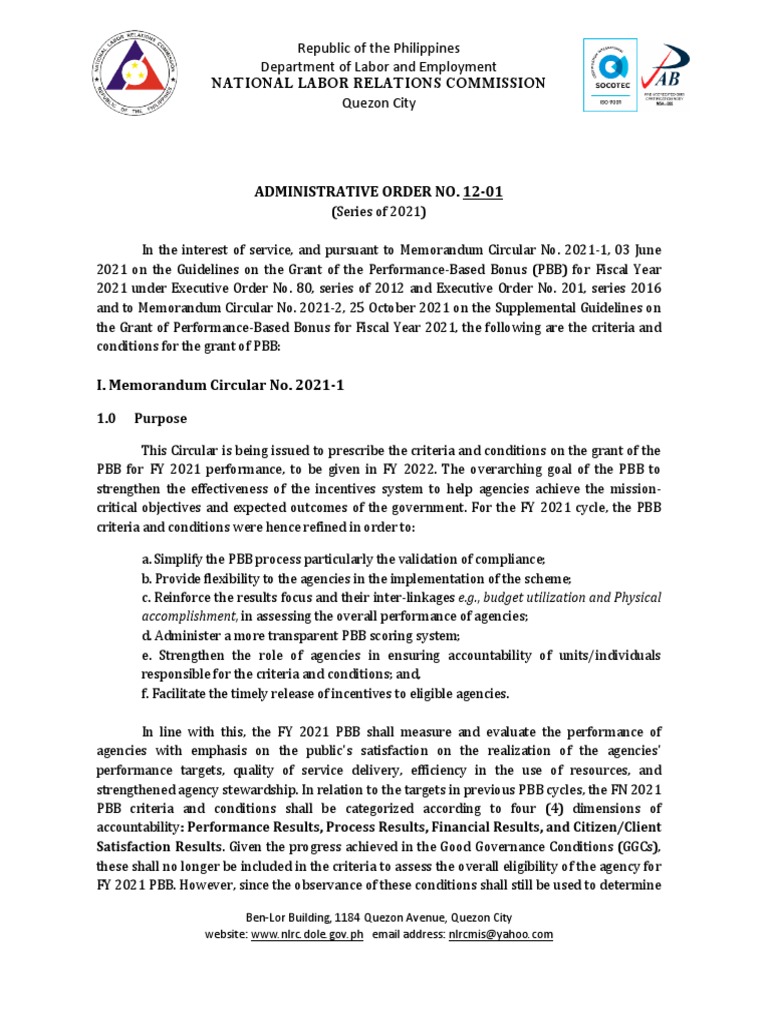 Guidelines PBB 2021 | PDF | Government | Governance