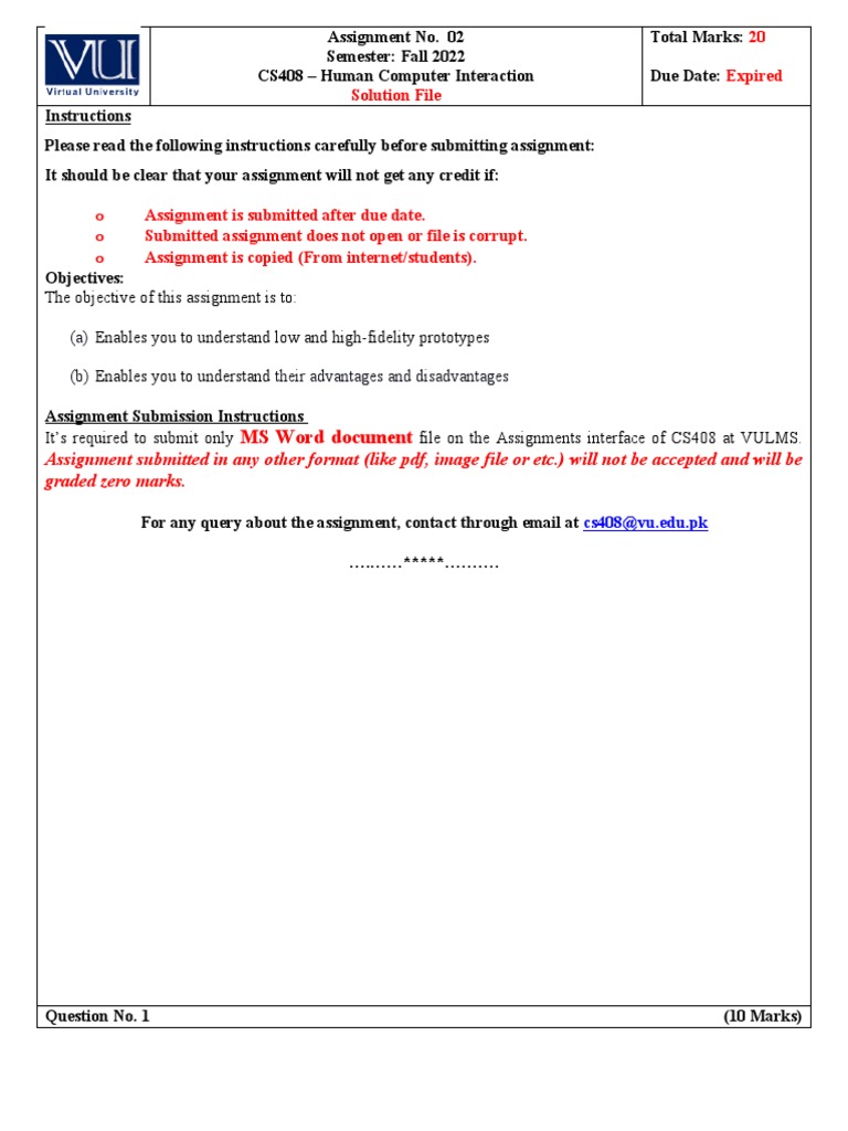 Fall 2022 - CS408 - 2 - SOL | PDF | Prototype | Computer File