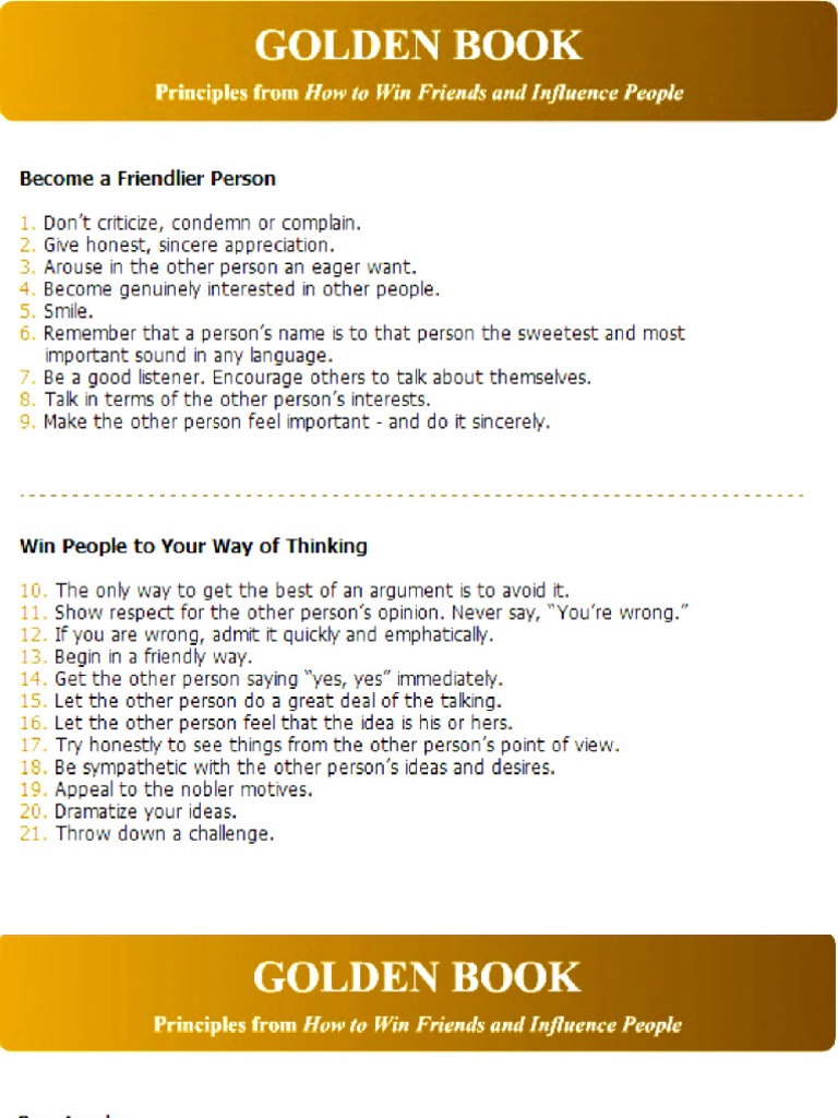 Golden Book - Dale Carnegie