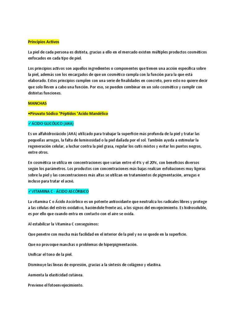 Principios Acti-WPS Office | PDF | Aminoácidos | Antioxidante