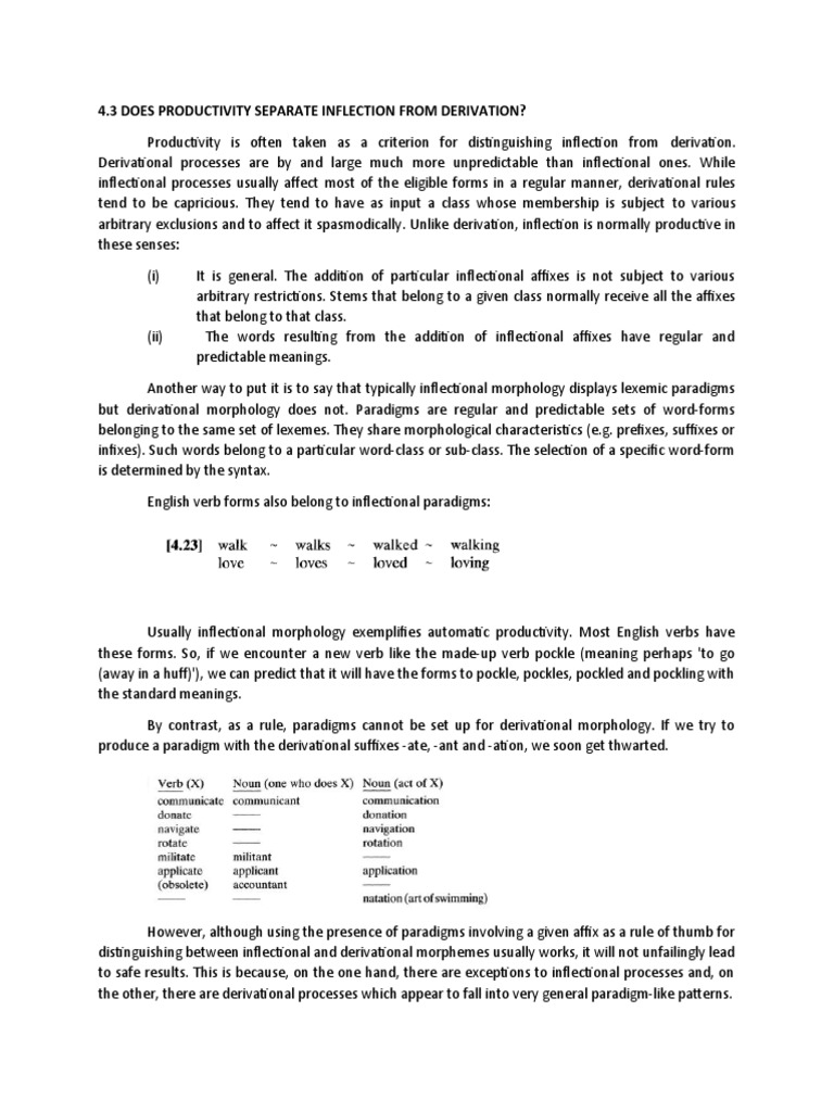 Materi Lingu 2 Pdf Morphology Linguistics Word