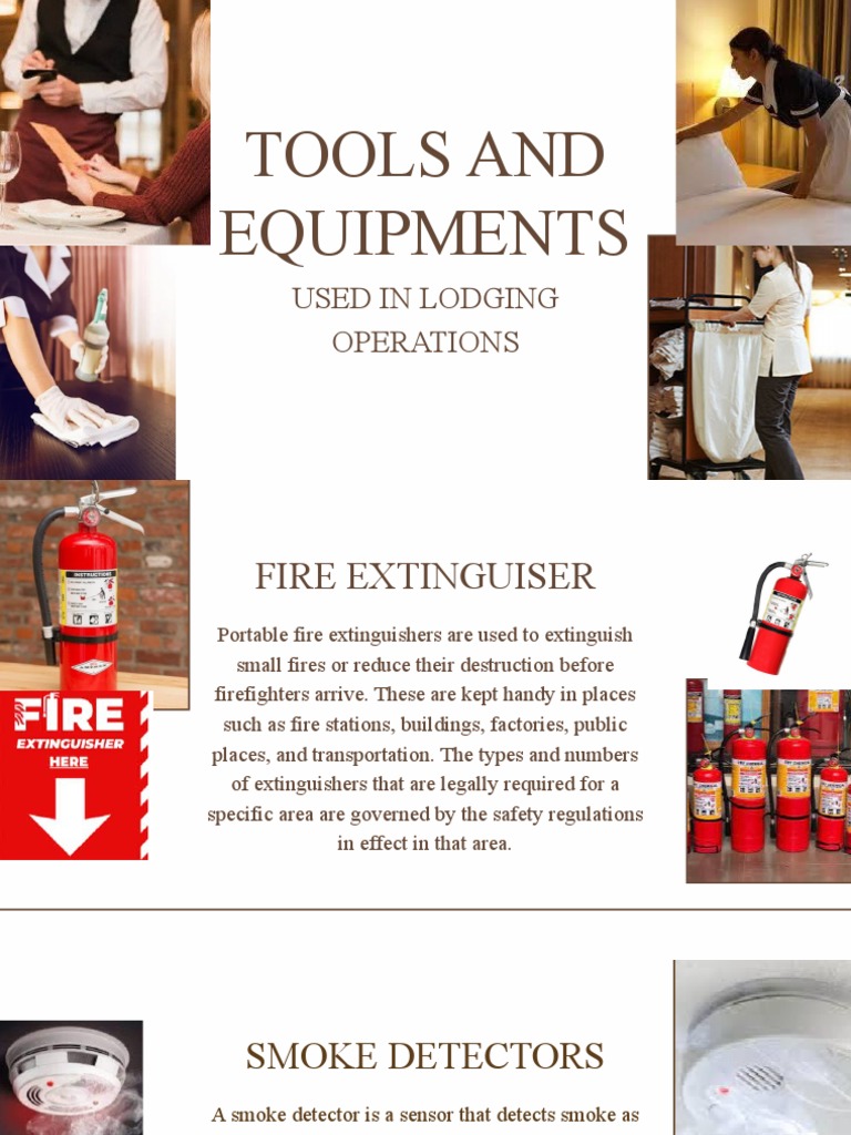 Essential Tools for Hotel Operations | PDF | Housekeeping | Safety