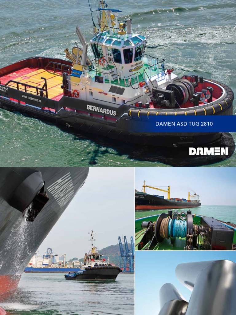 Damen ASD Tug 2810 | PDF | Marine Propulsion | Hybrid Vehicle