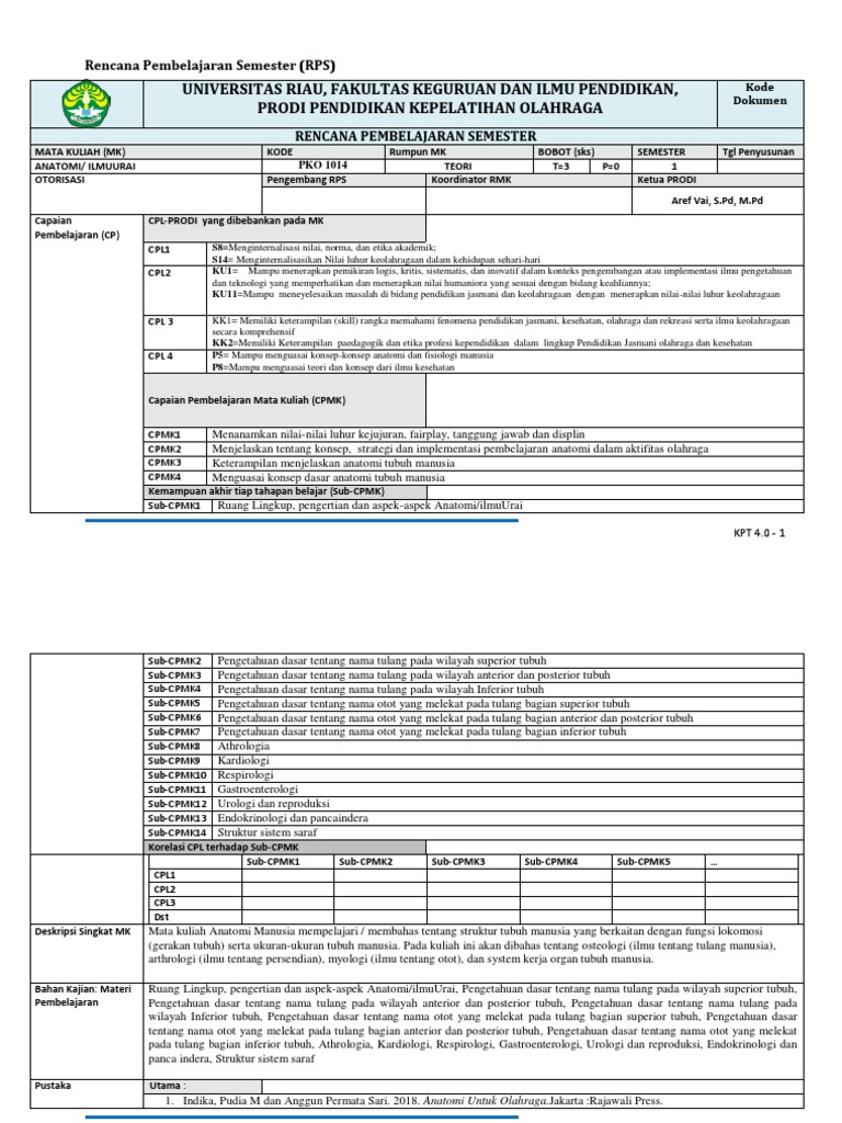 RPS Anatomi Ilmu Urai Obe | PDF