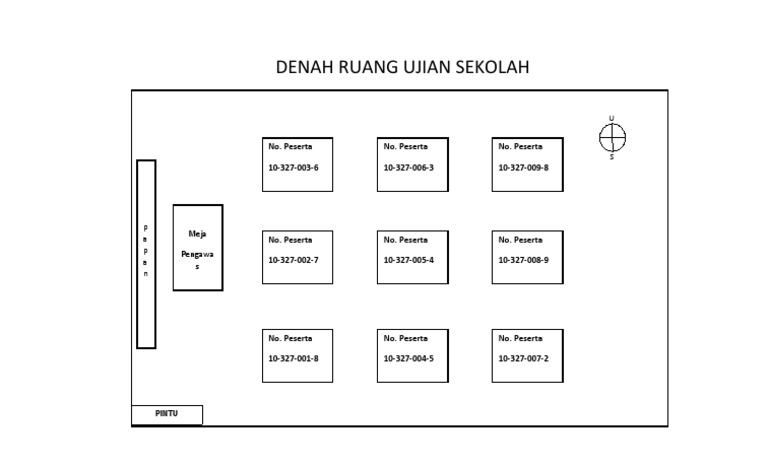 Denah Ruang Ujian 2017 | PDF