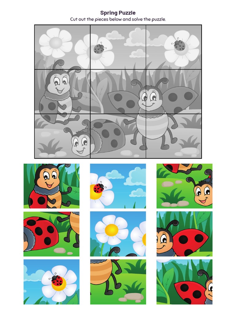 Spring Puzzle Worksheet | PDF