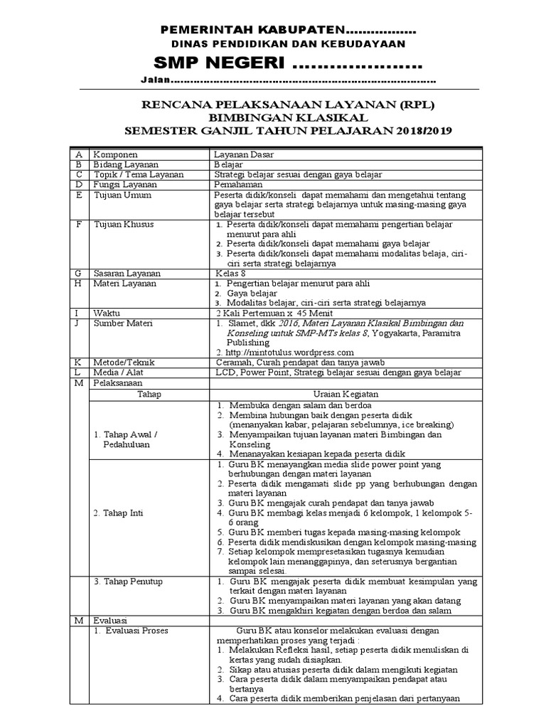 RPL Strategi Belajar Sesuai Gaya Belajar | PDF