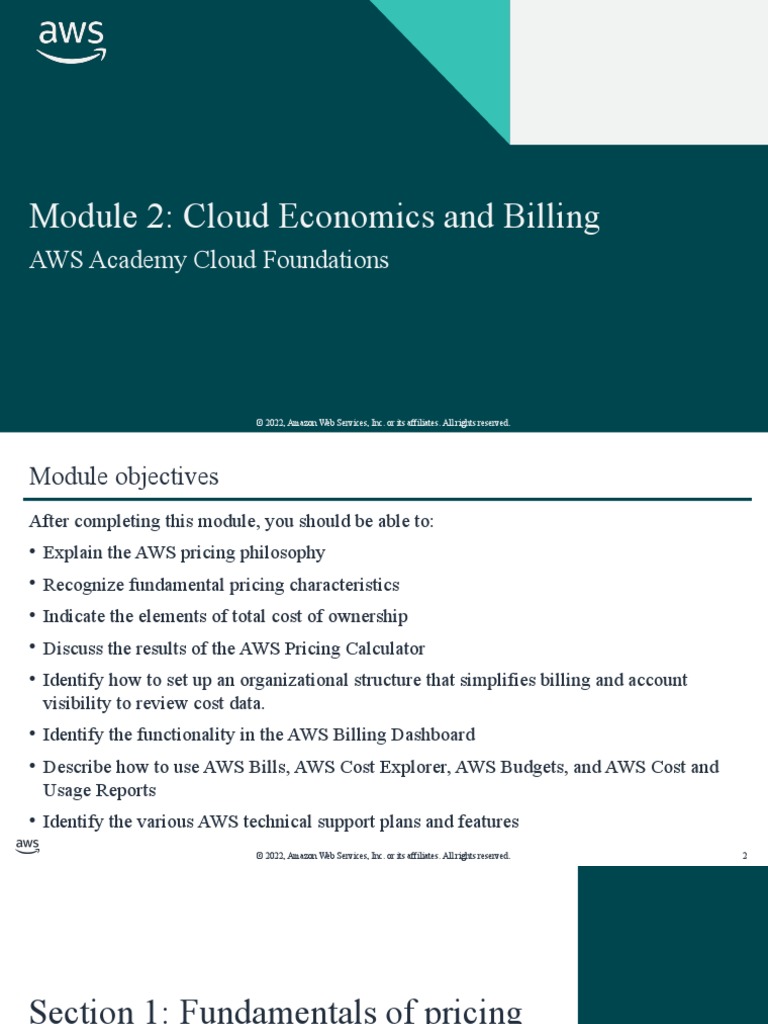 AcademyCloudFoundations Module 02 | PDF | Amazon Web Services | Cloud Computing
