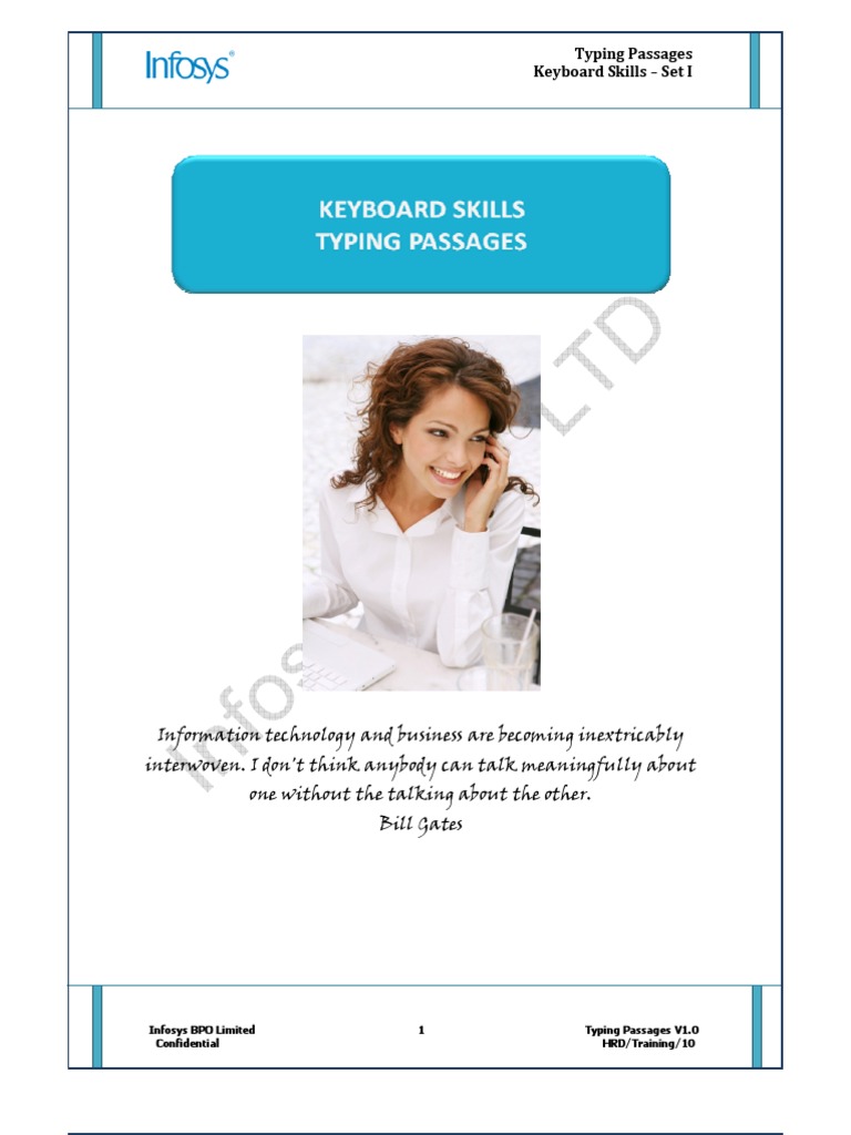 Keyboard Skills - 300 Word Passages | Download Free PDF | Logos | Typefaces