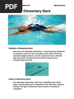 Origins and Evolution of Swimming | PDF | Swimming (Sport) | Swimming