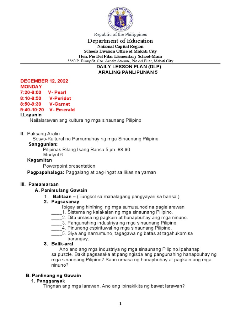 AP Dec12 Sosyo Kultural | PDF