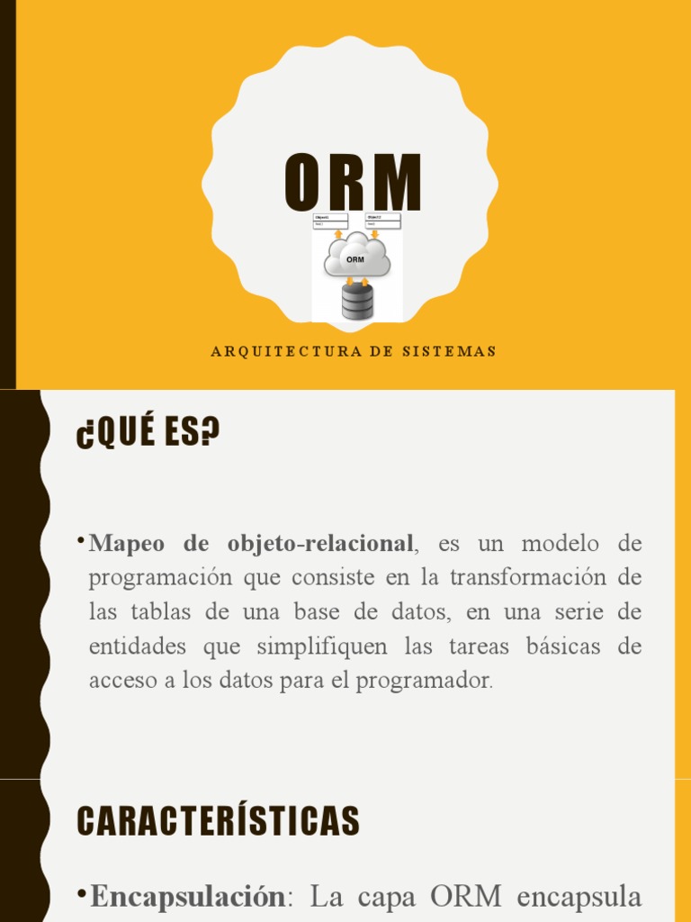 ORM Presentacion | PDF