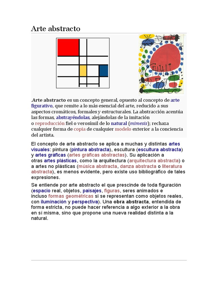 Arte Abstracto vs. Realismo | PDF | Realismo (Artes) | Estética