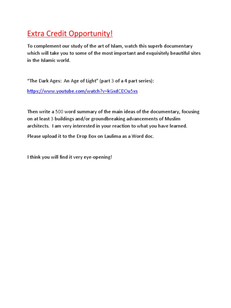 Islamic Architecture Documentary Summary | PDF