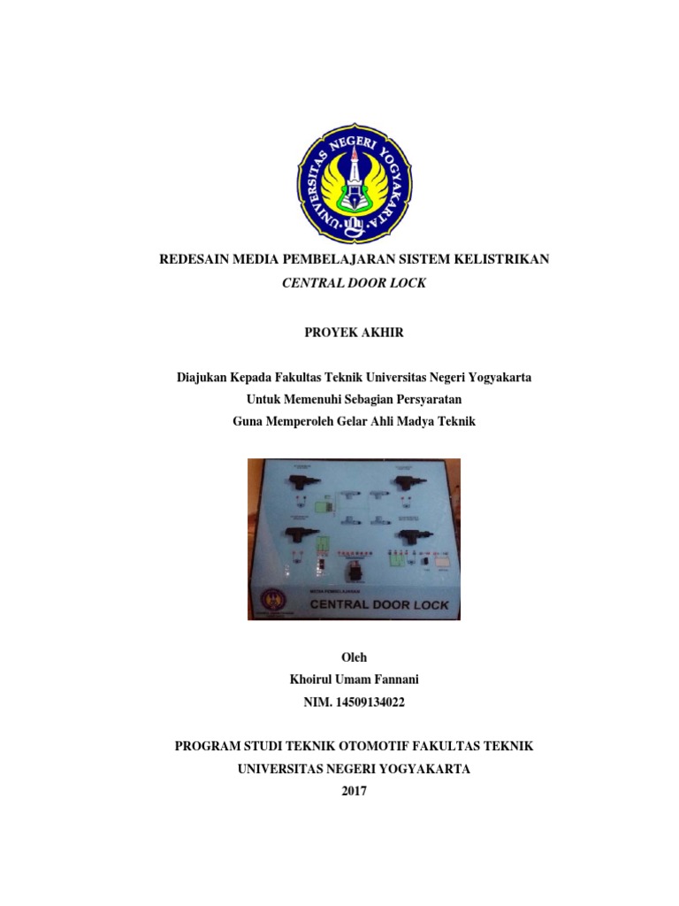 Redesain Media Pembelajaran Central Lock | PDF