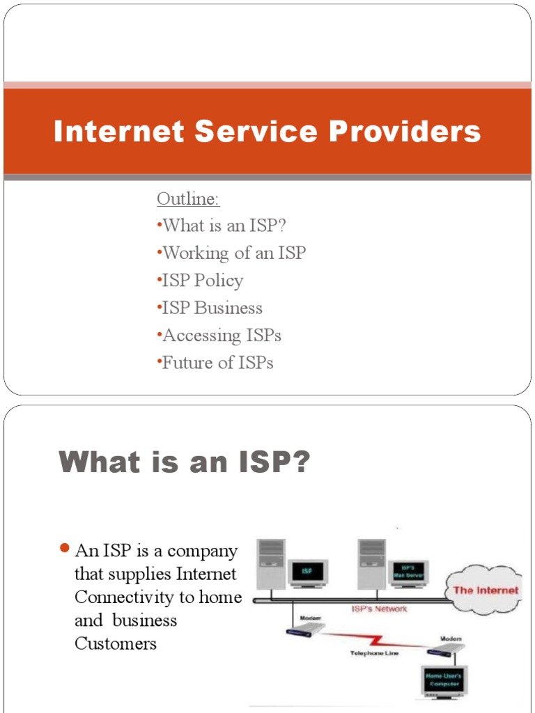 Understanding Internet Service Providers | PDF | Internet Access ...