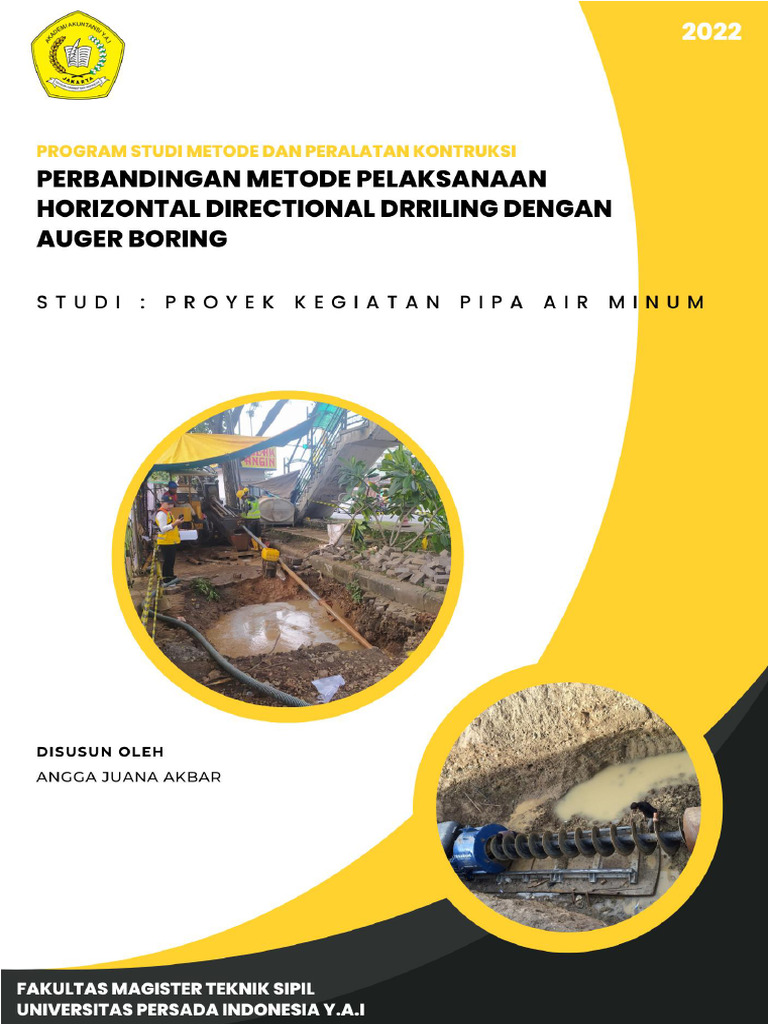 Perbandingan Metode HDD dan Auger Boring | PDF | Teknologi & Rekayasa