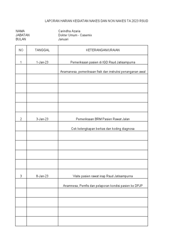 Format Kegiatan Laporan BTT Dan Apbd | PDF
