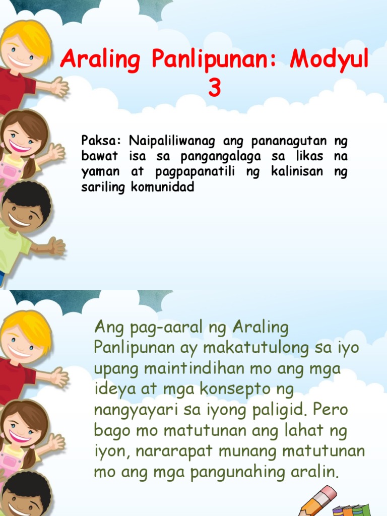 Q3 - ARPAN - MOD 3 - Naipaliliwanag Ang Pananagutan NG Bawat Isa Sa ...