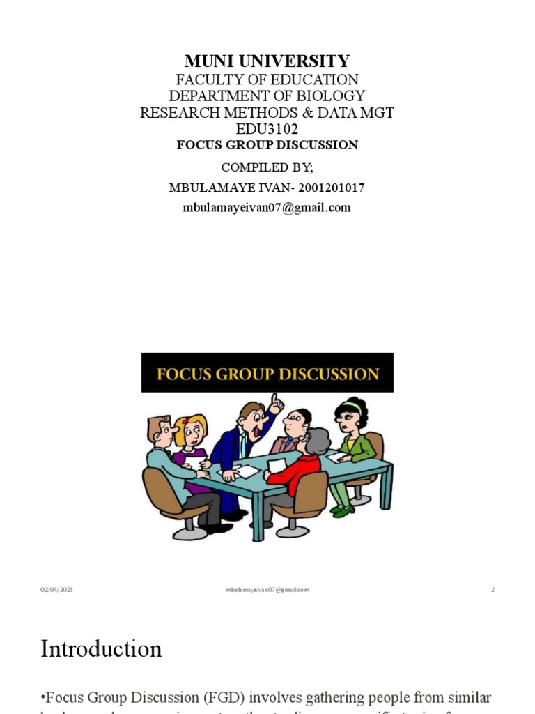 An In-Depth Guide to Conducting Effective Focus Group Discussions in ...