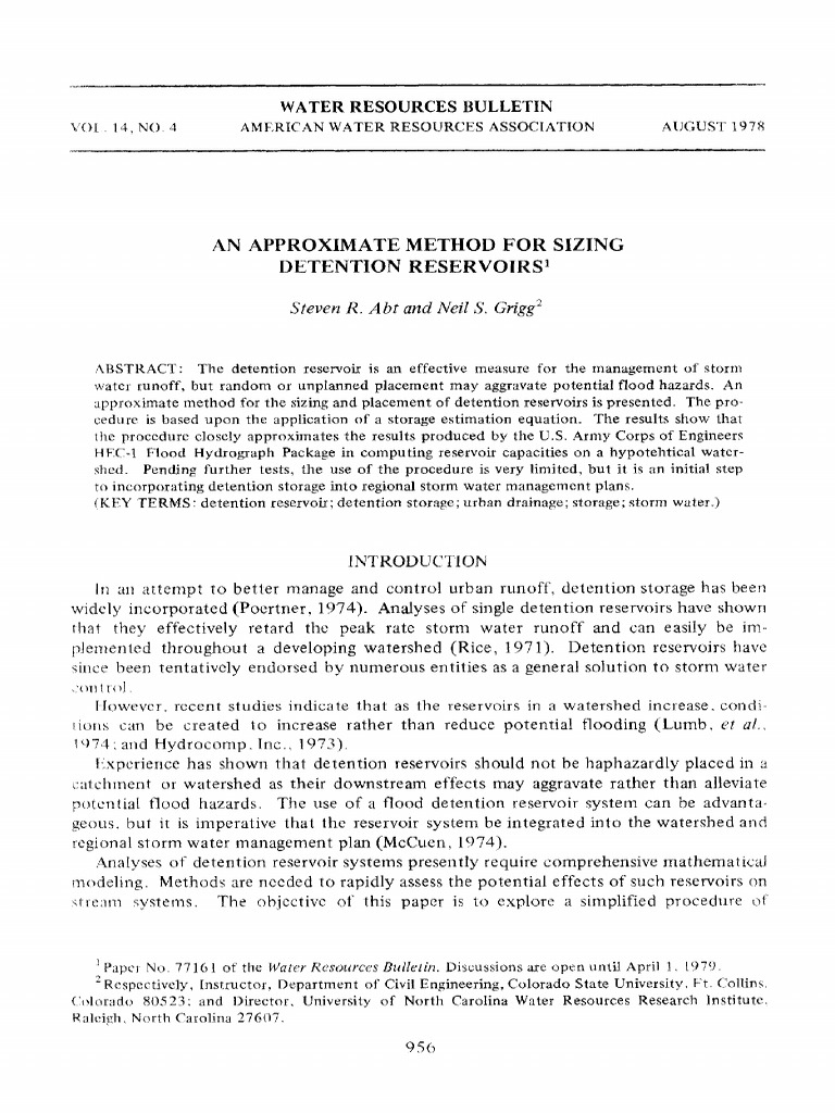 Abt Grigg | PDF | Discharge (Hydrology) | Earth Sciences