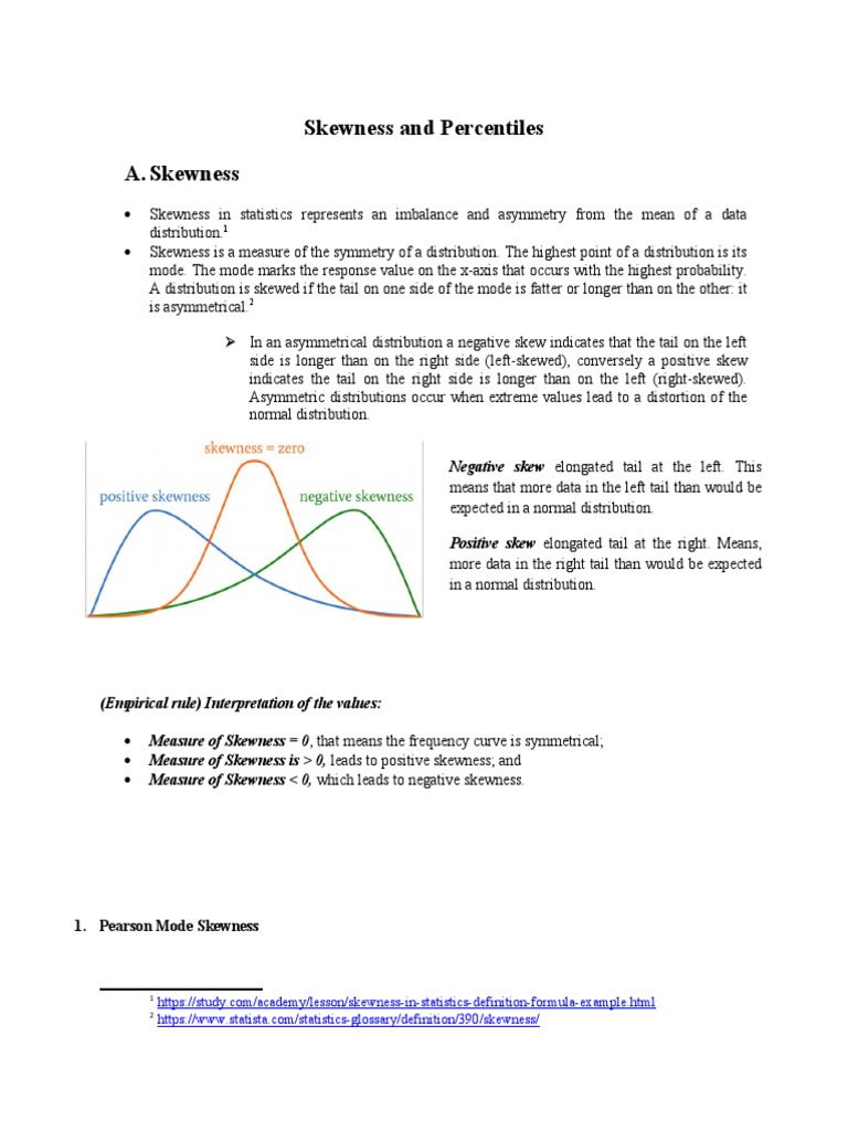 Understanding Skewness and Percentiles | PDF | Skewness | Percentile