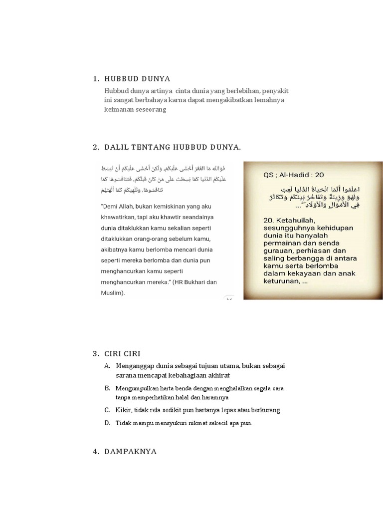 Hubbud Dunya | PDF