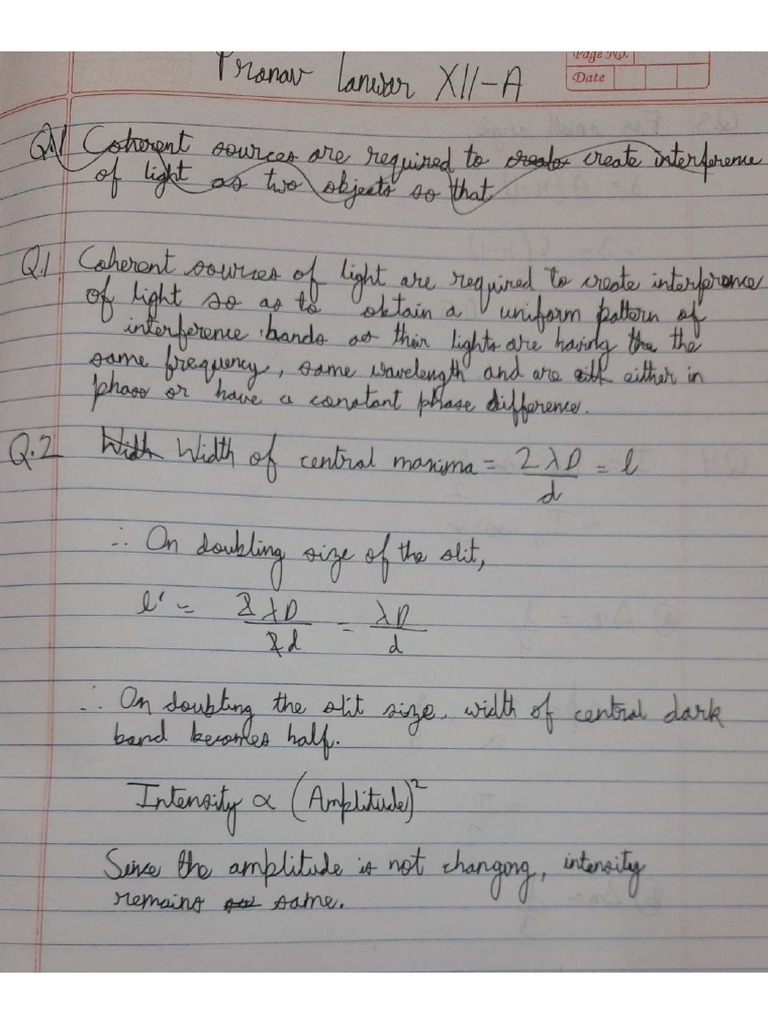 Pranav Tanwar UT 3 Physics | PDF